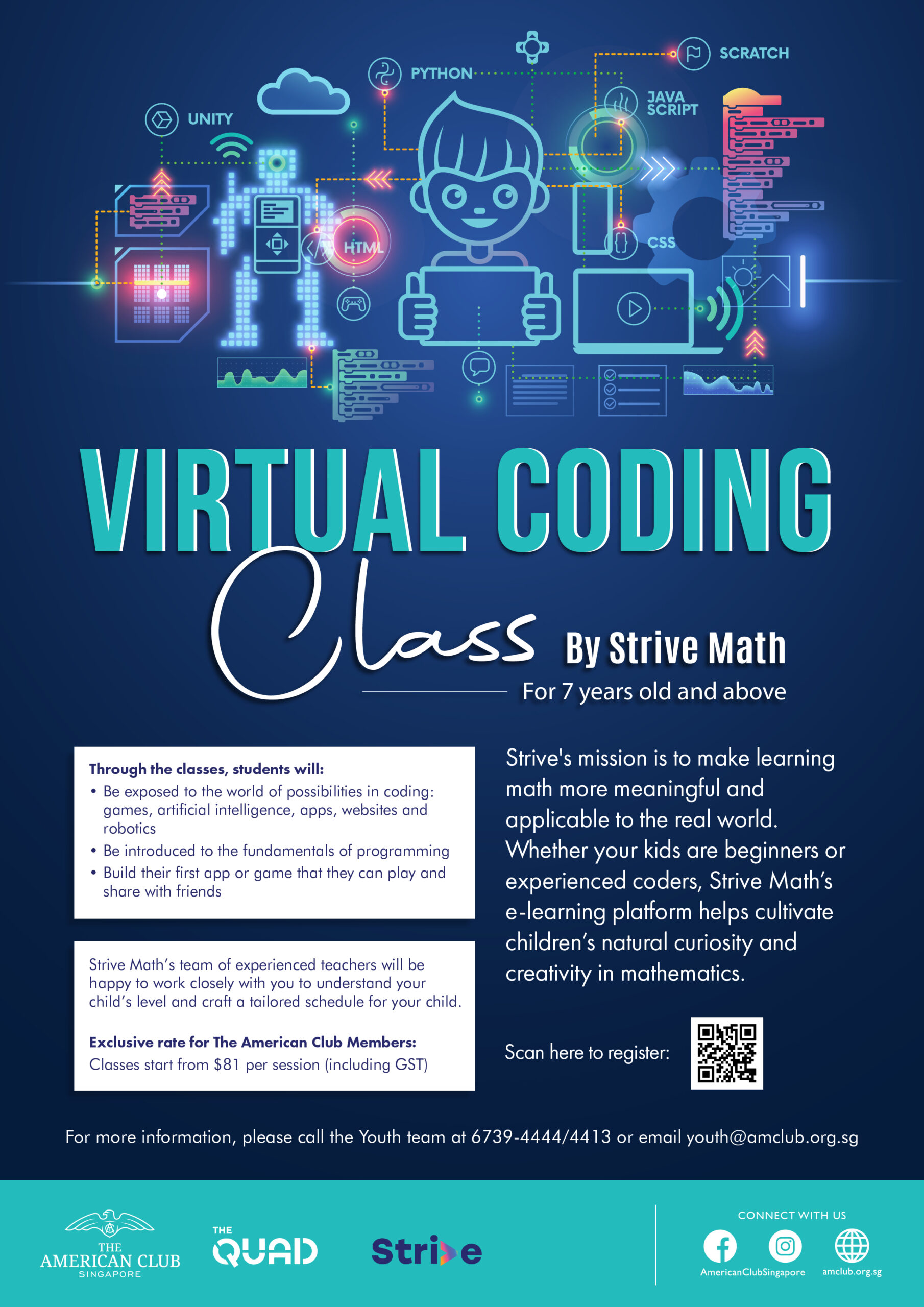 Classes | Youth & Family | The American Club Singapore